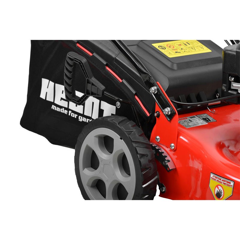 Masina de tuns iarba pe benzina Hecht 546, 139 cmc, latime de lucru 46 cm, cos colector 65 l ...
